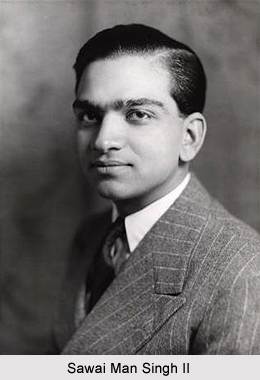 Sawai Man Singh II as Yuvraj of Jaipur